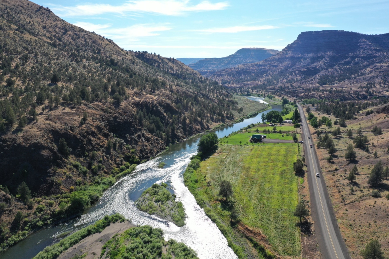 John Day River Retreat | Riverfront Log Cabin | Fay Ranches