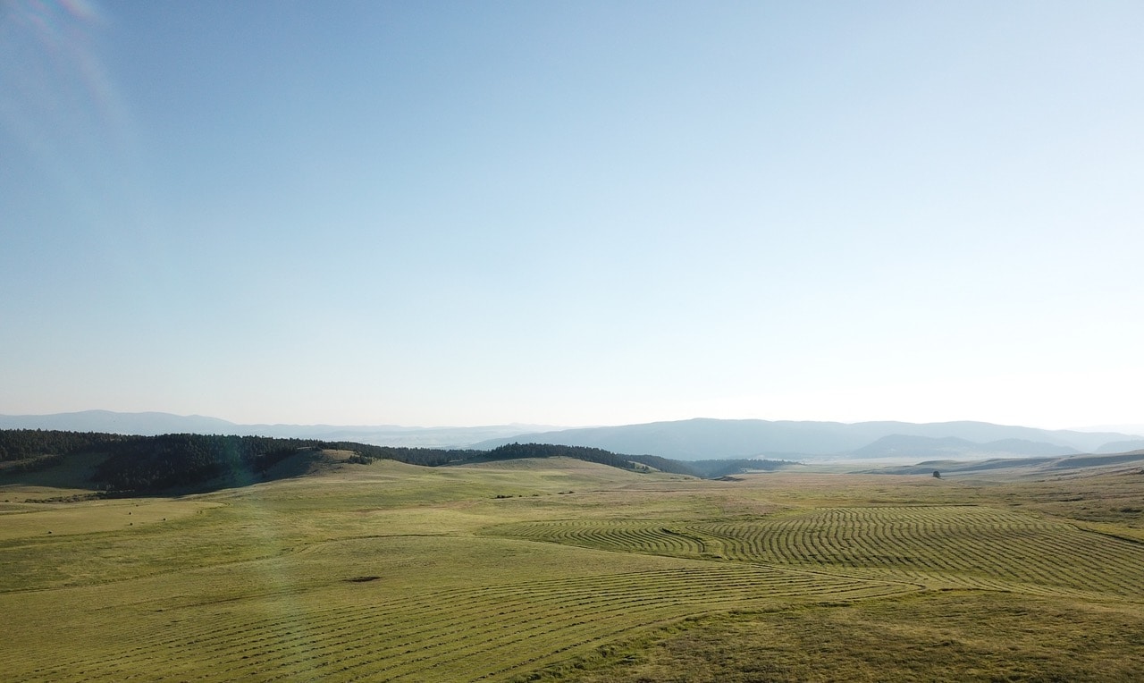 hay fields 2 montana little belt elk ranch | Fay Ranches